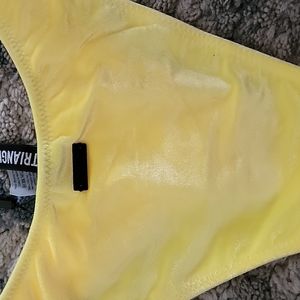 triangl swimwear | Swim | Yellow Velvet Cheeky Coverage Bathing Suit ...